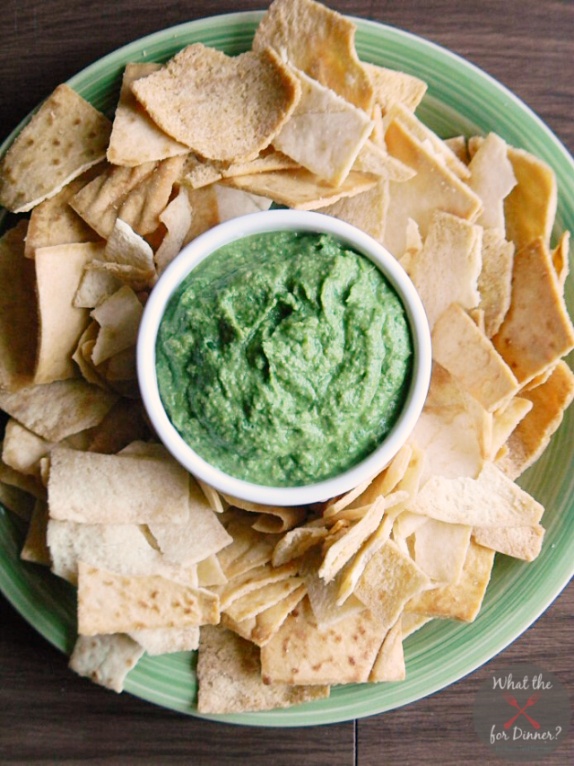 Green Hummus aka Spinach Hummus - Mom's Test Kitchen